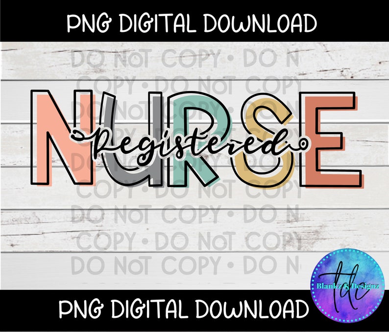 Registered Nurse Boho Sublimation Png, Nurse Sublimation Design Png ...