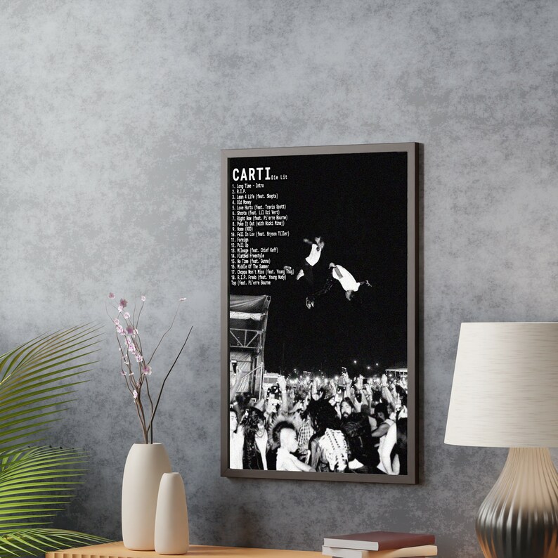Playboi Carti Poster | Die Lit Album Poster | Carti Tracklist Print | Custom Album Cover Art ...