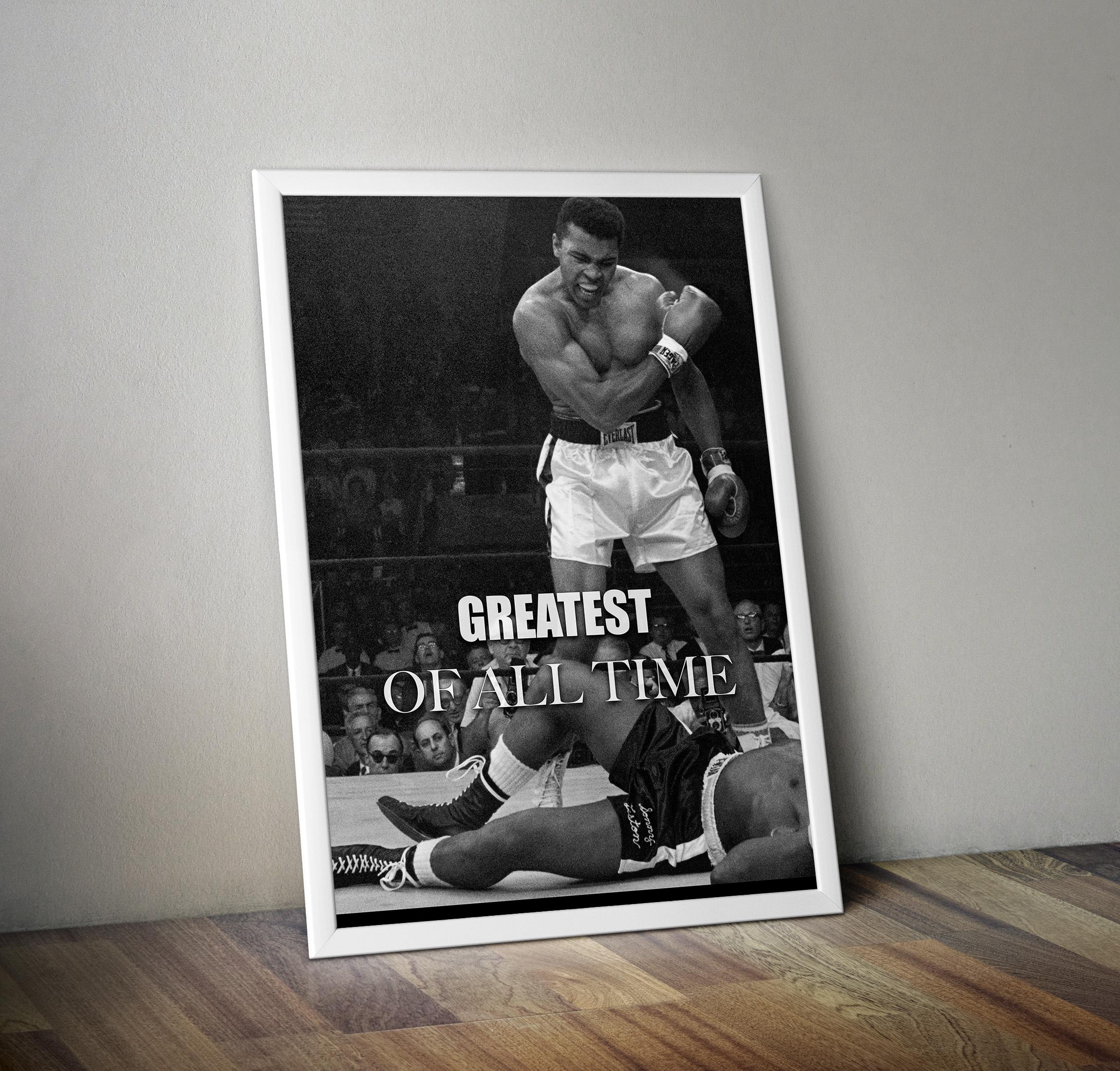 Muhammad Ali Poster – Greatest of All Time Boxing Art – Inspirational ...