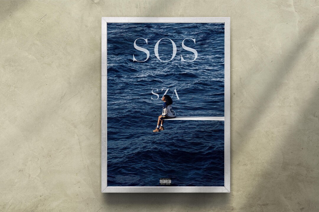 SZA SOS Album Poster – SZA Wall Art - Digital Wall Art – R&B Album ...
