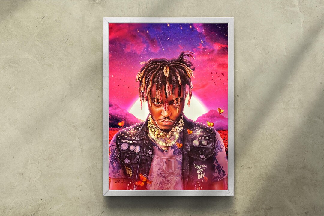 Juice WRLD Legends Never Die Poster – Cosmic Rap Art Print – Digital ...