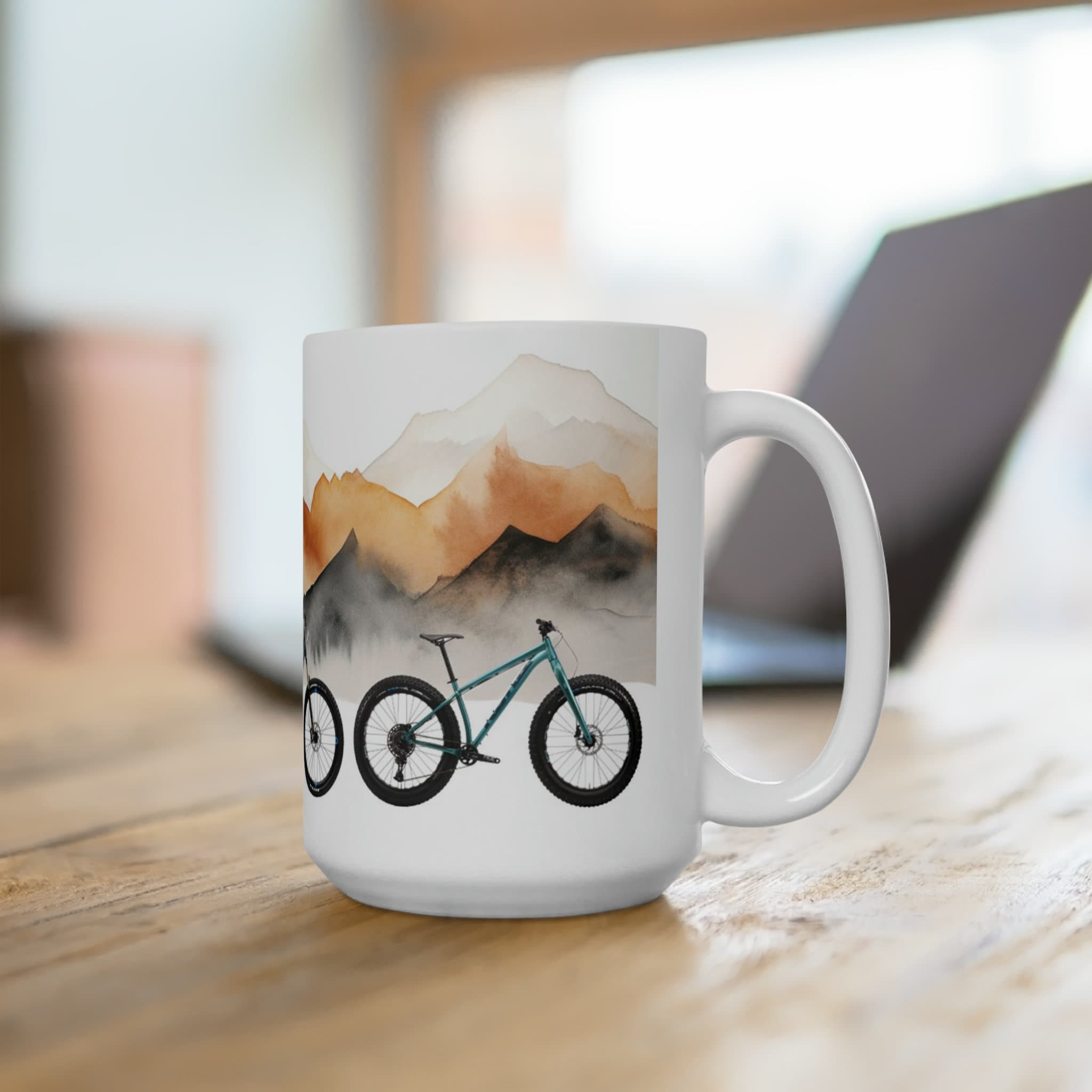 Mountain Bike Mug, Bike Mug, Bike Mug, Mountain Bike Print, Mountain Bikes, Bike Cup, Mountain ...