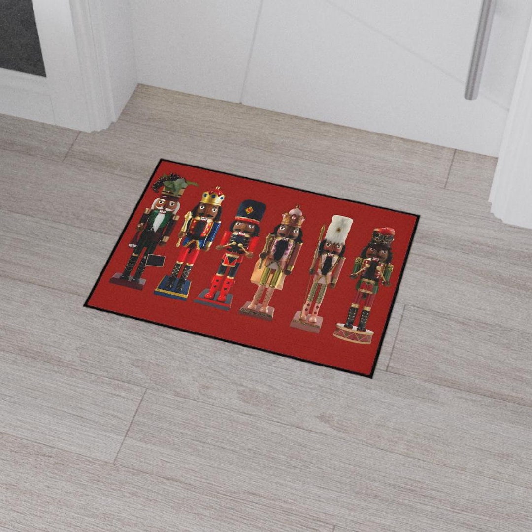 Nutcracker Floor Mat, Holiday Floor Mat, Nutcracker Mat, Christmas ...