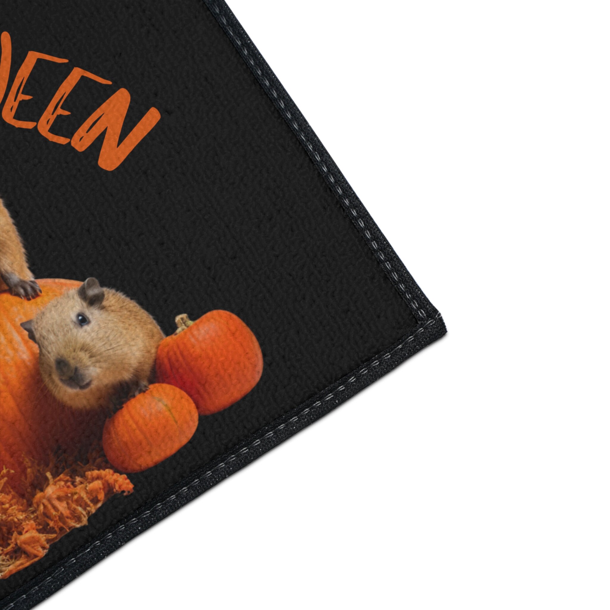 Capybara Halloween Floor Mat, Capybara Halloween Mat, Halloween Floor ...