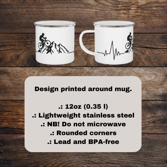 Mountain Bike Camping Mug, Bike Mug, Mountaine Bike, Mountain Bikes ...