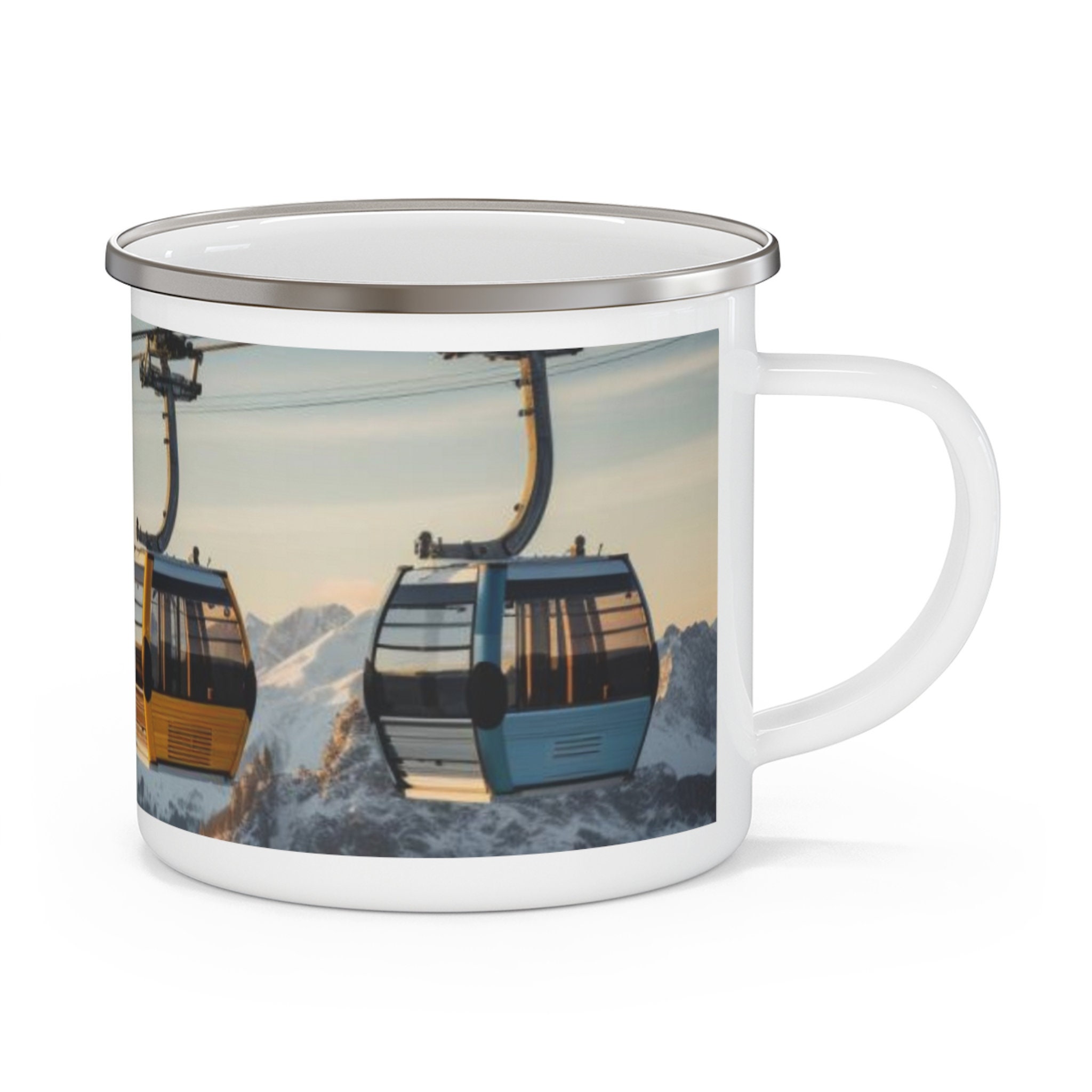 Ski Camp Mug, Ski Mug, Snow Mountain Skier, Skiing Gift Idea, Ski Home ...