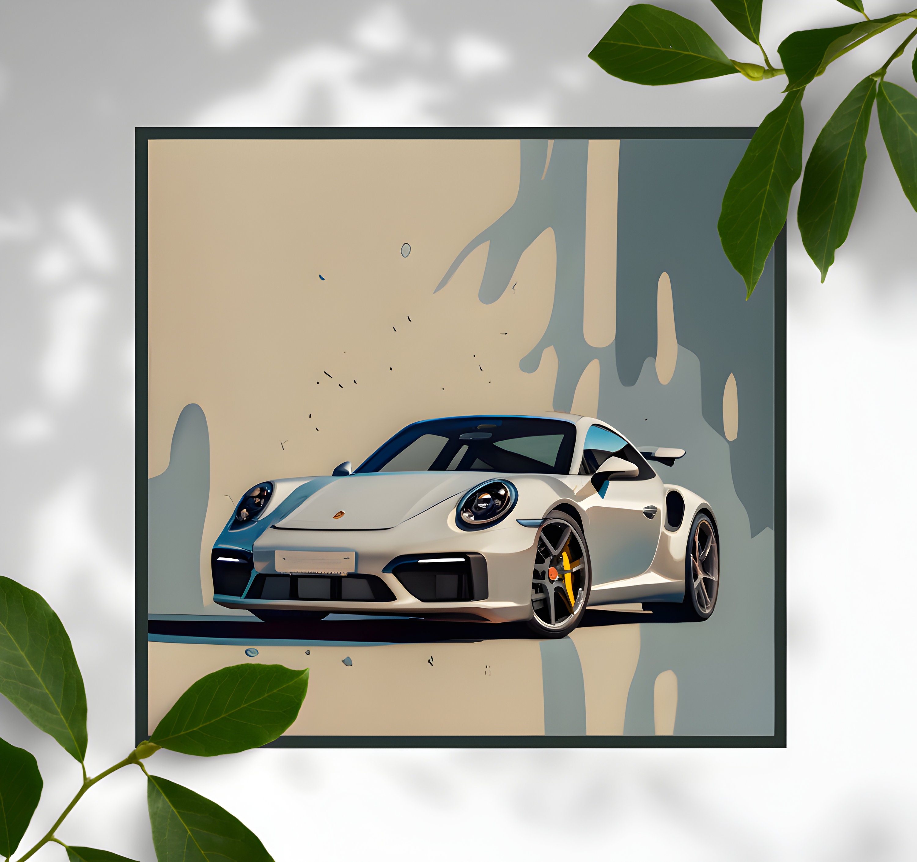 Porsche Poster Digital Art Car Poster Porsche 911 Poster Car Wall Art ...
