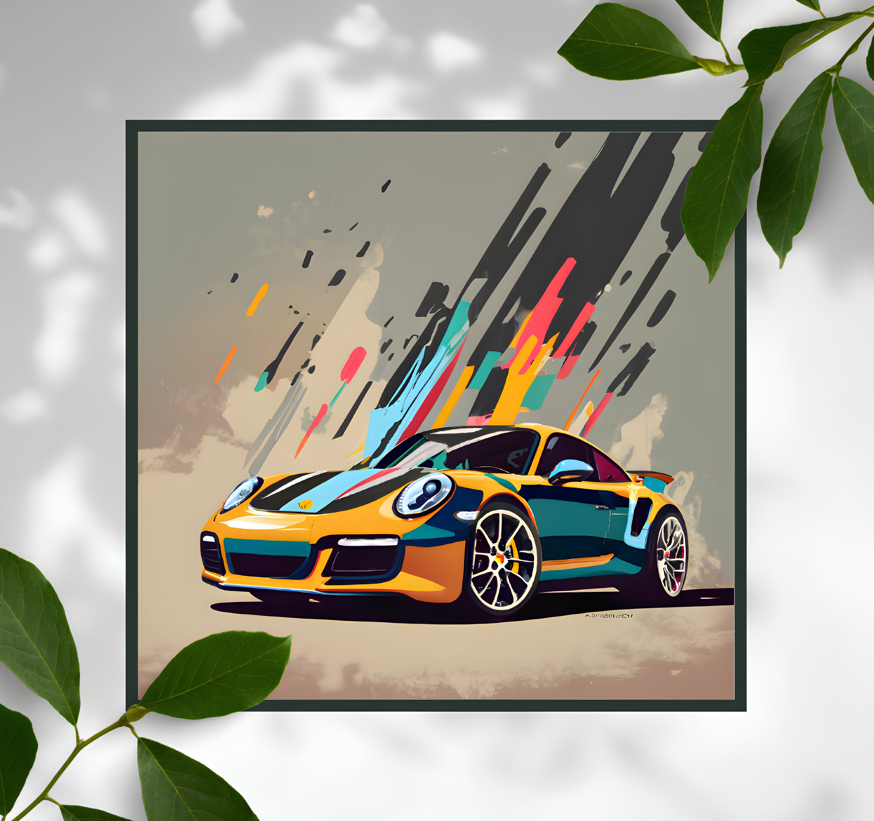Porsche Poster - Digital Art - Car Poster - Porsche 911 Poster - Car ...