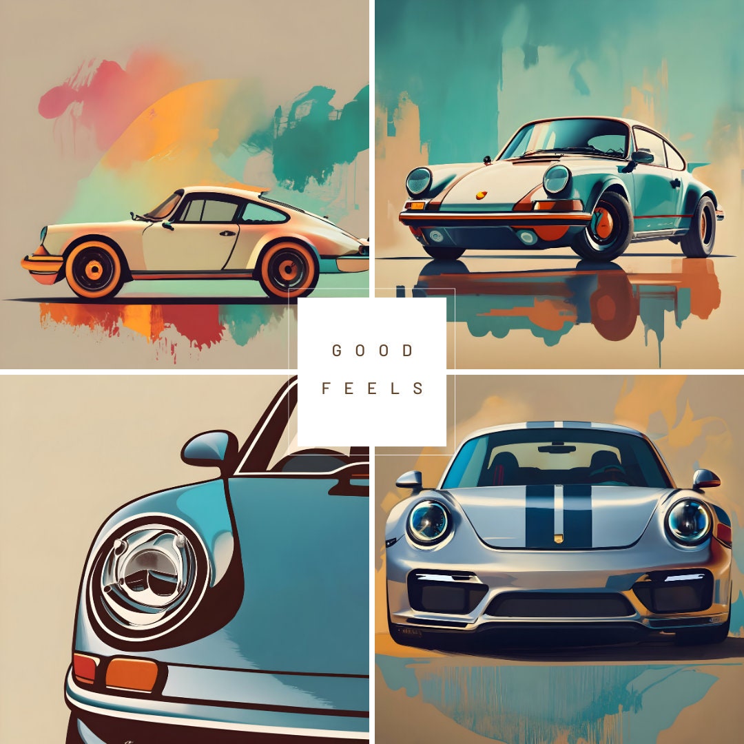 Porsche Poster - Digital Art - Car Poster - Porsche 911 Poster - Car ...