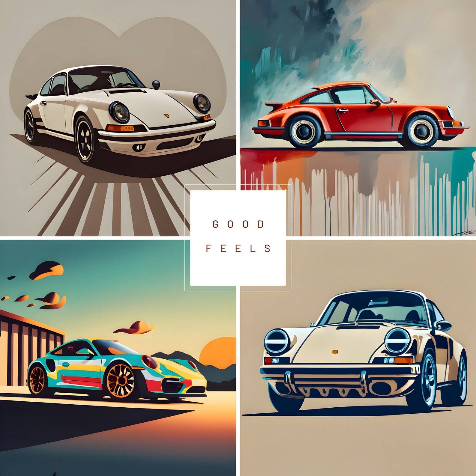 Porsche Poster Digital Art Car Poster Porsche 911 Poster Car Wall Art ...