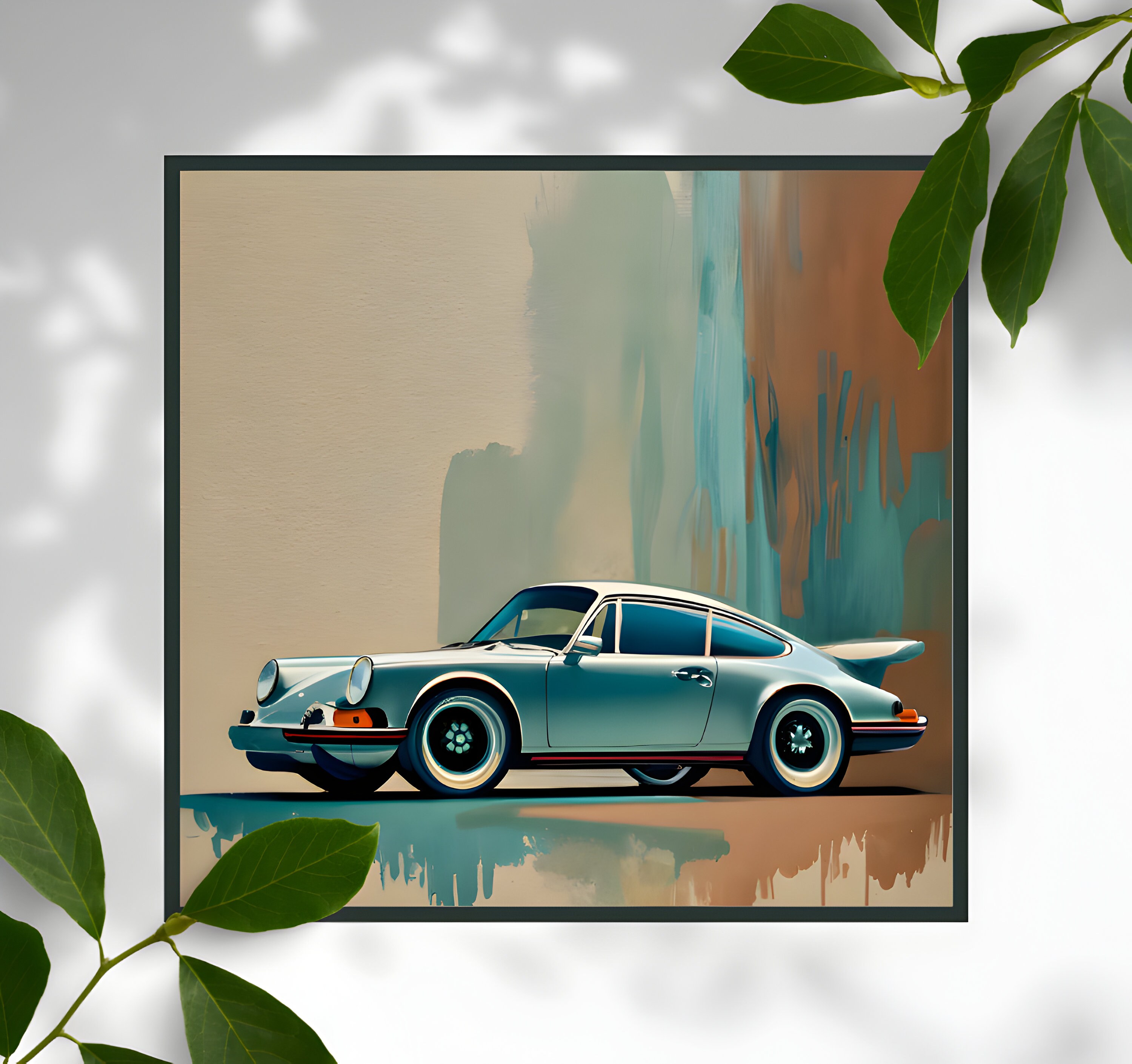 Porsche Poster Digital Art Car Poster Porsche 911 Poster - Etsy