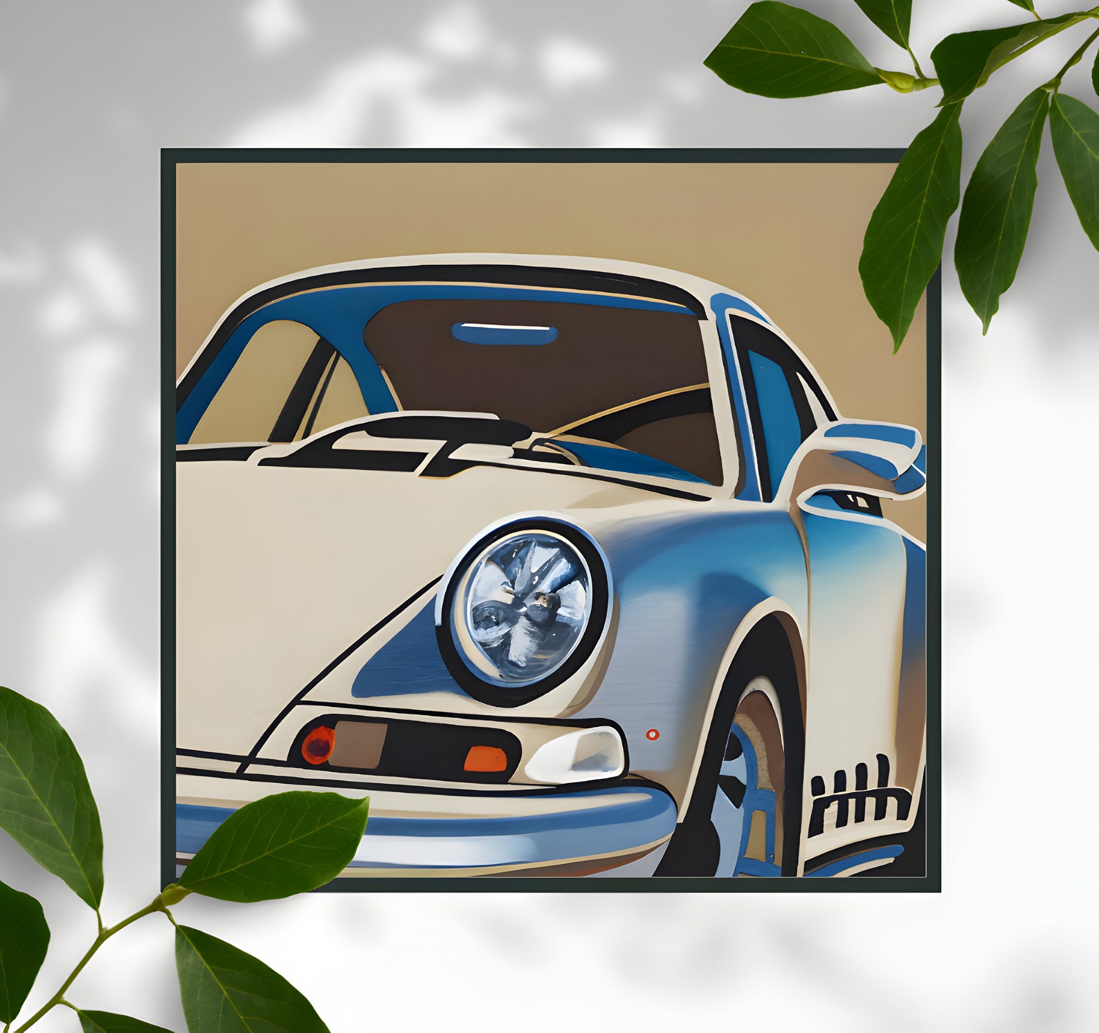 Porsche Poster Digital Art Car Poster Porsche 911 Poster Car Wall Art ...