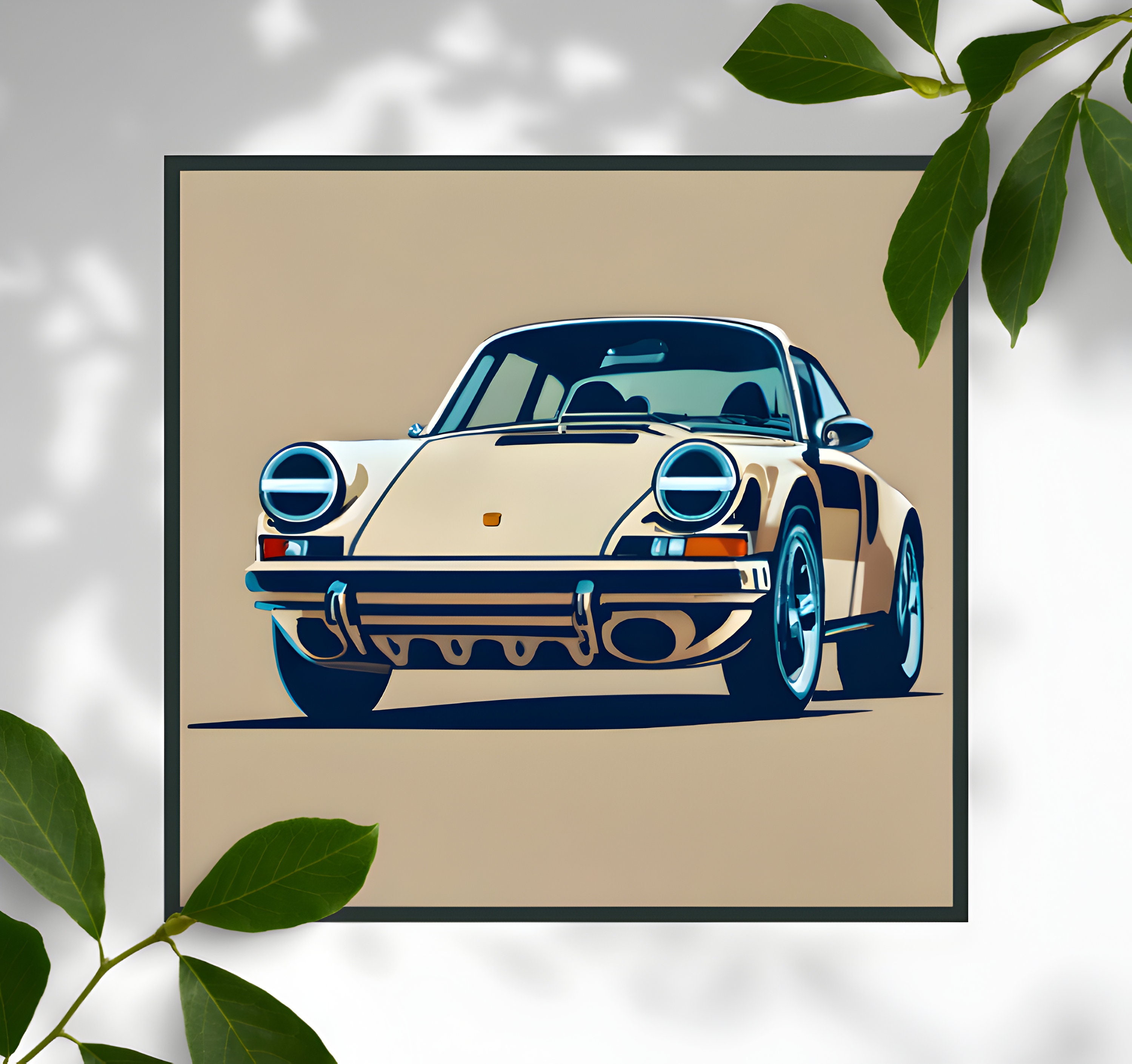 Porsche Poster Digital Art Car Poster Porsche 911 Poster Car Wall Art ...