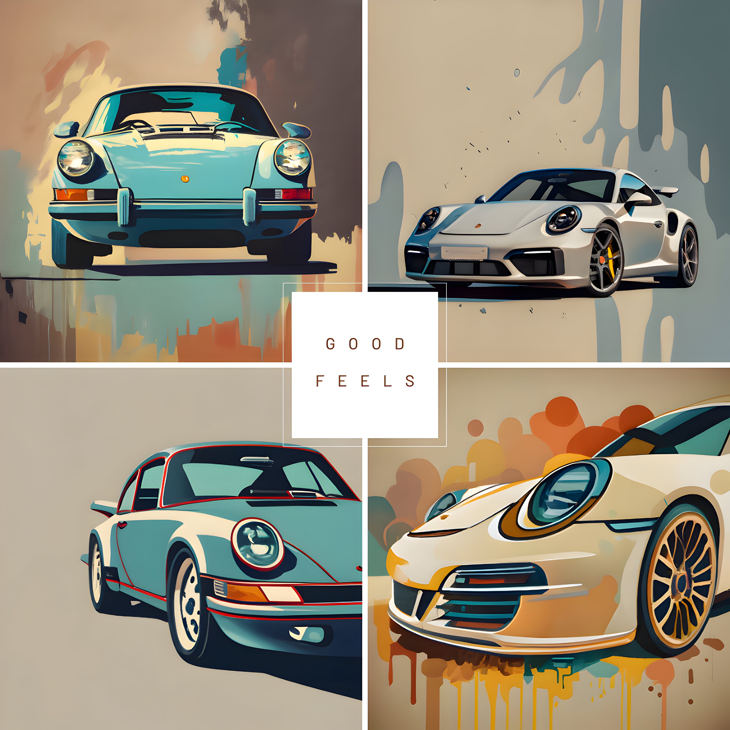 Porsche Poster Digital Art Car Poster Porsche 911 Poster Car Wall Art ...