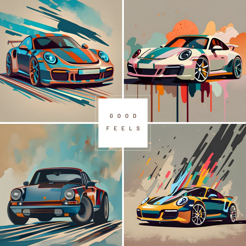 Porsche Poster - Digital Art - Car Poster - Porsche 911 Poster - Car ...