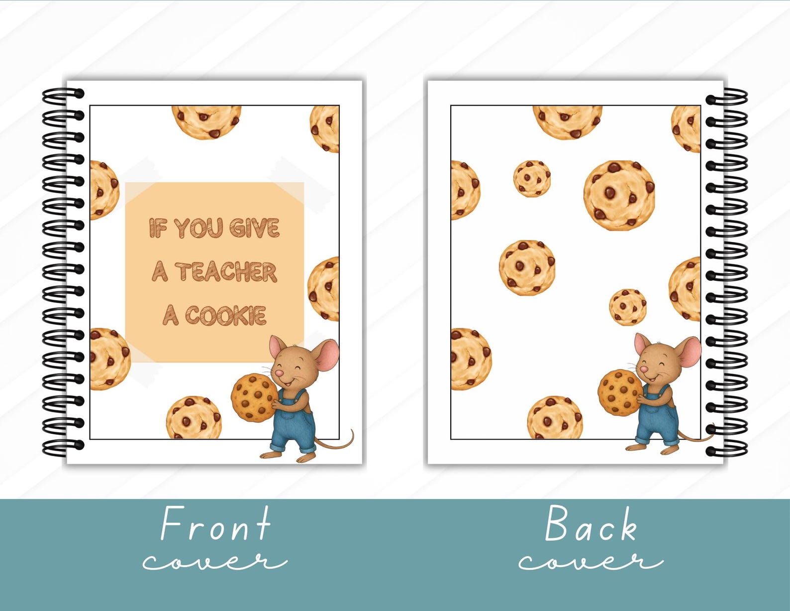 If You Give Your Teacher a Cookie, Printable Gift Card Book, Boy ...