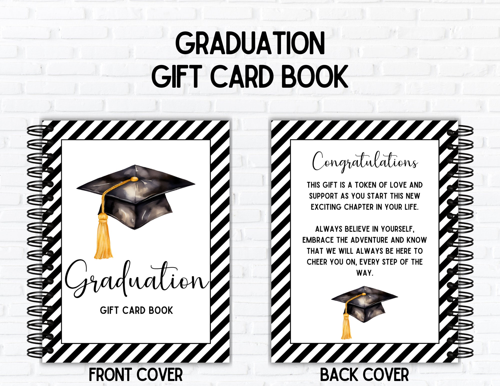 Graduation Gift Card Book Unique Keepsake for Graduates Soft Copy ...
