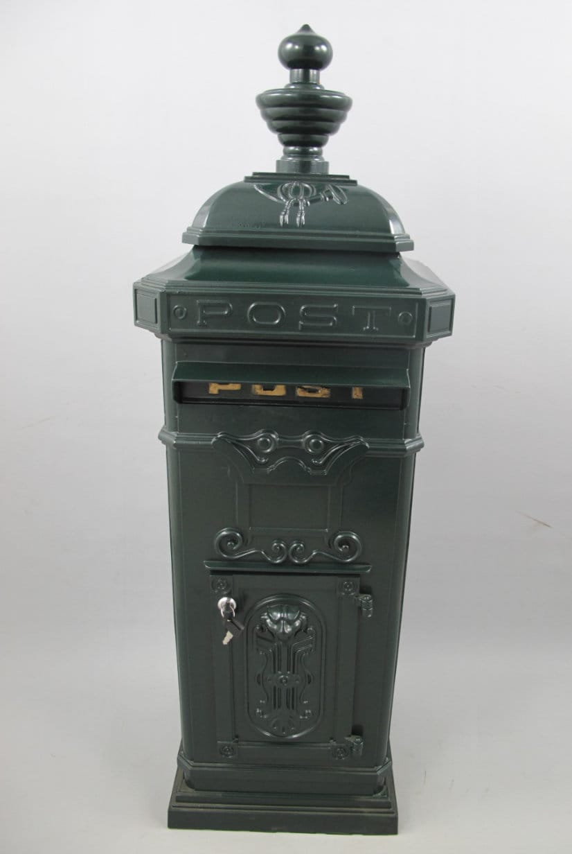 Green Antique Mailbox - Etsy