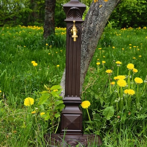 Exquisite Rustic Aluminum Garden Fountain Water Column, Water Column ...
