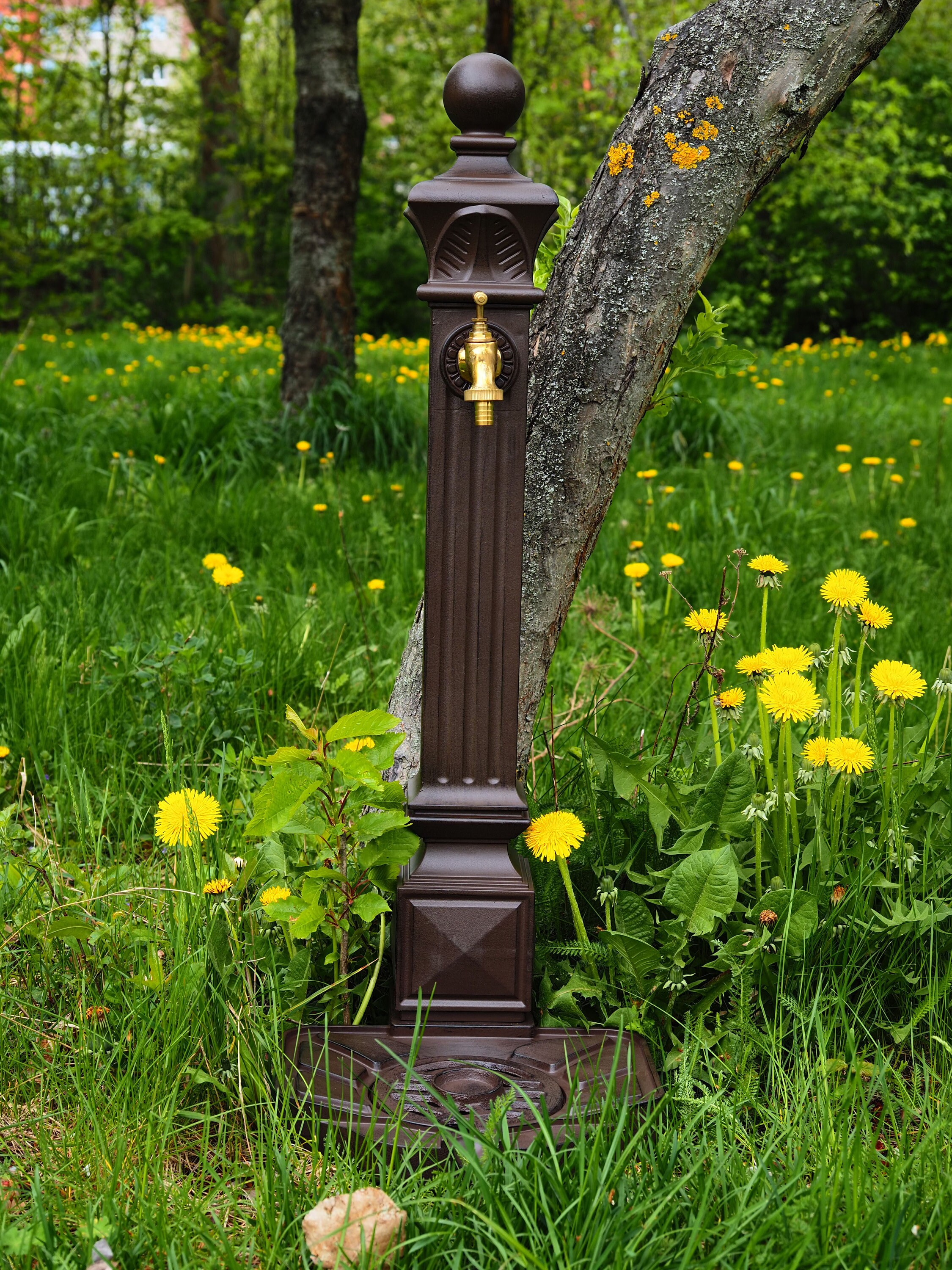 Exquisite Rustic Aluminum Garden Fountain Water Column, Water Column ...