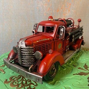Classic Fire Engine in Antique Iron Finish – Timeless Elegance and ...