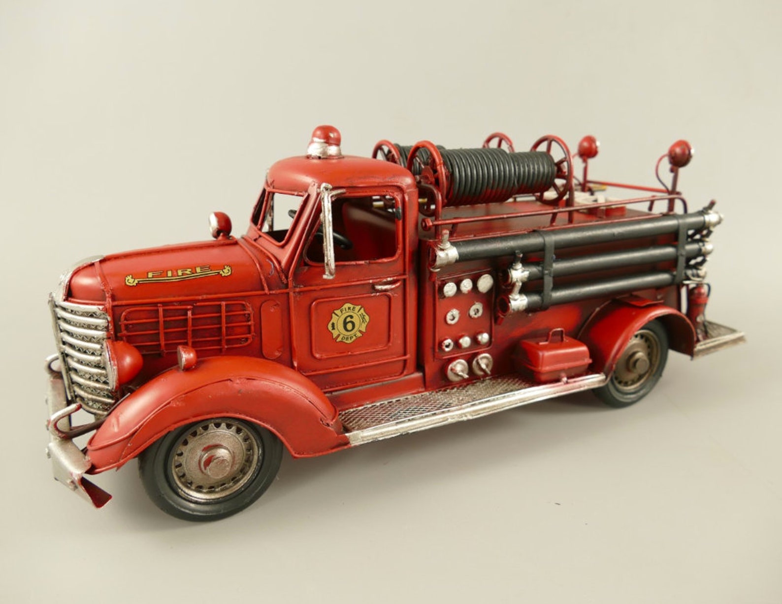 Classic Fire Engine in Antique Iron Finish - Etsy