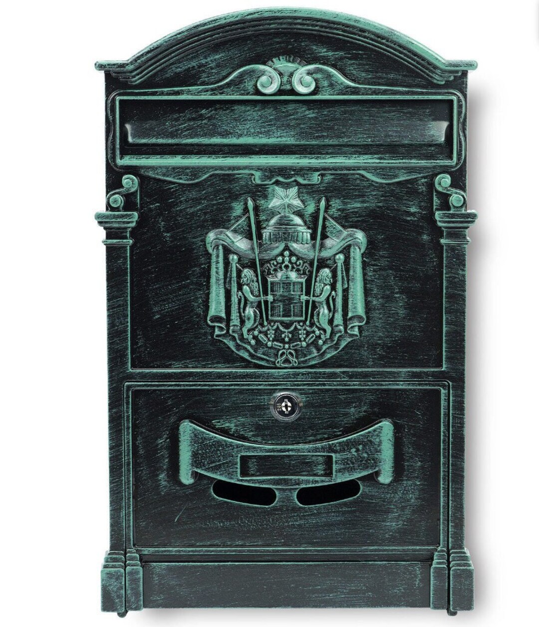 Vintage Retro Antique Style Mailbox Wall Mounted With Keys and Mounting ...