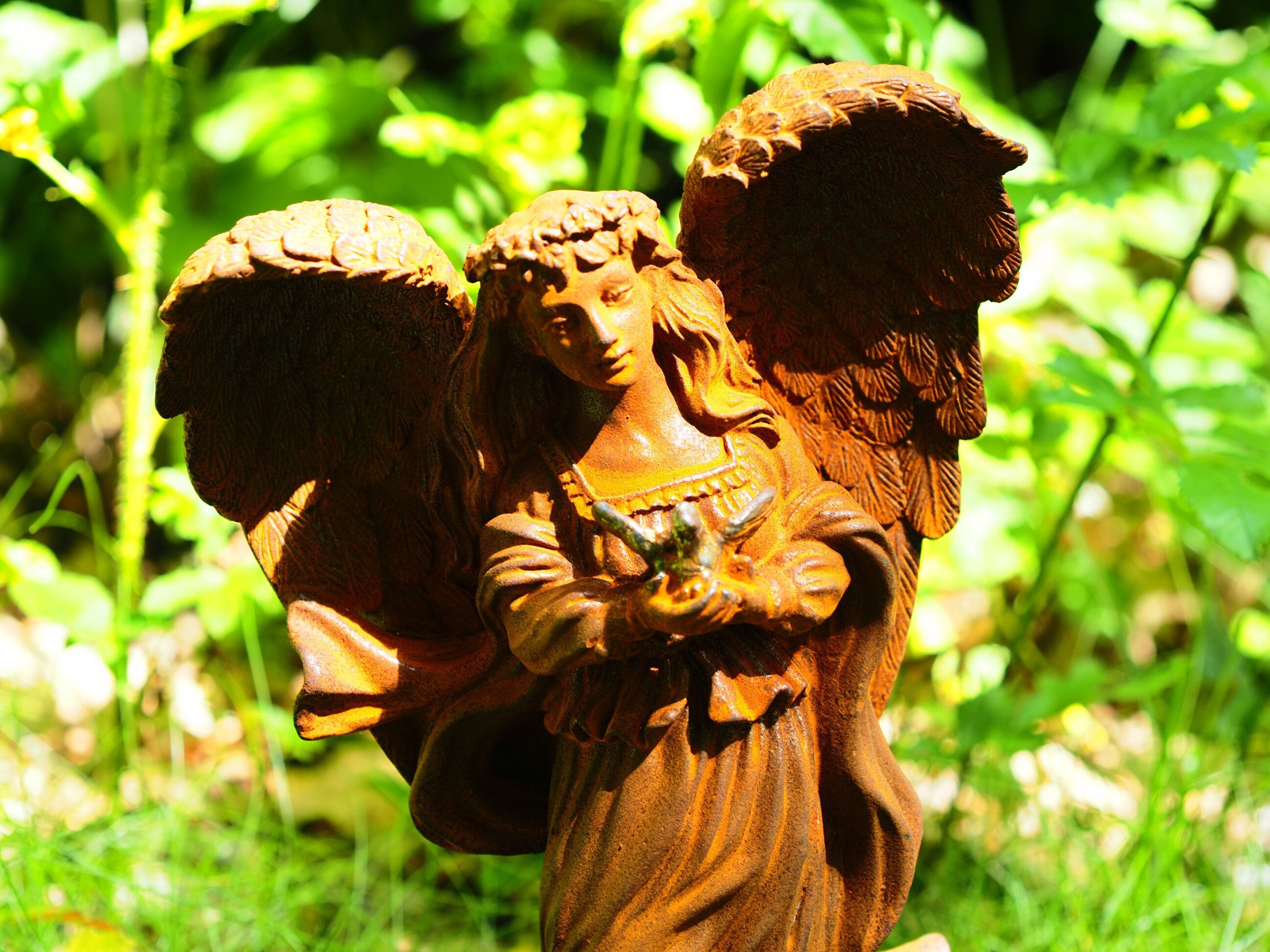 Eternal Guardian: Timeless Cast Iron Angel Sculpture for Home and ...