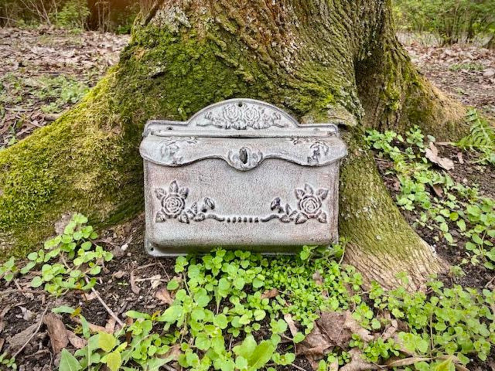 Rustic Antique Style Wall Mounted Mailbox, Cast Iron in the Arms of ...