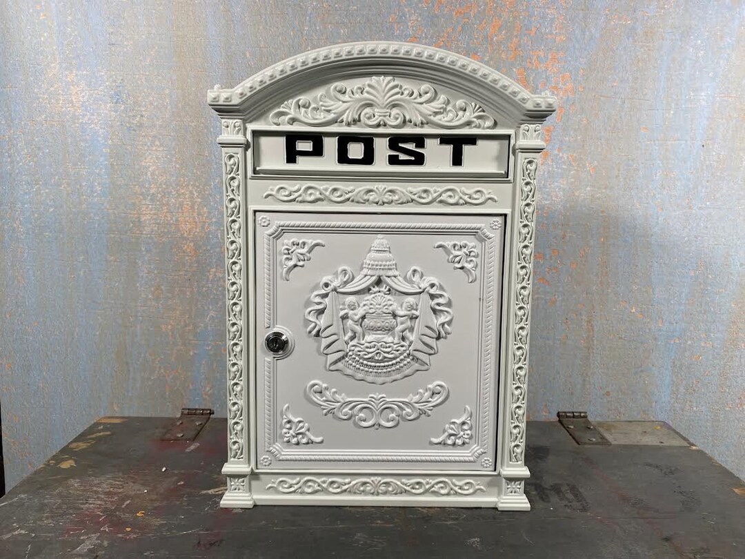 Timeless Elegance: Corner Wall-mounted Mailbox in Classic White - Etsy