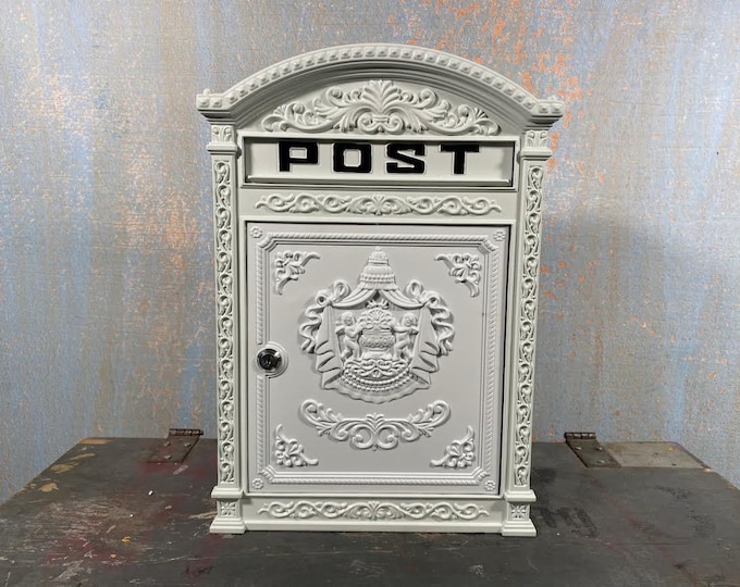 Elegant Vintage Italian Cast Iron Letterbox Timeless Charm for Your ...