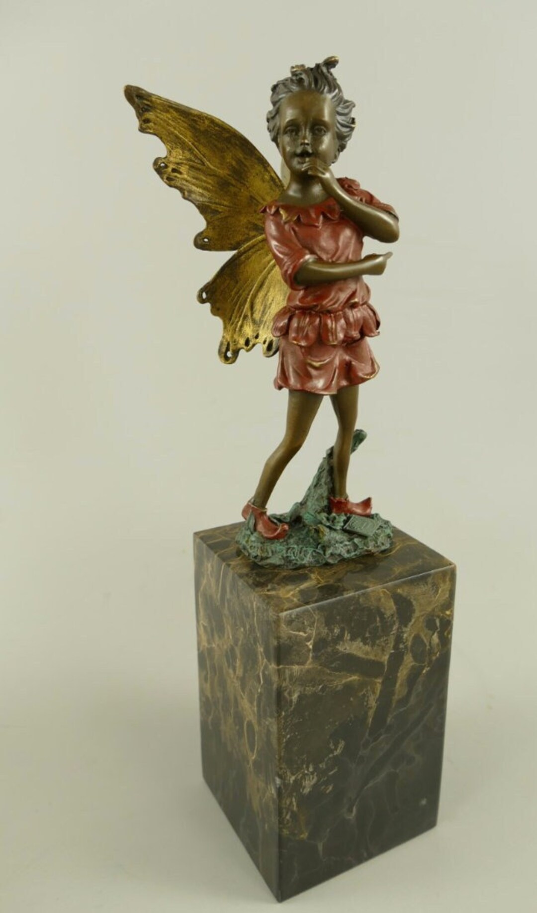 Elegant Bronze Elf Sculpture With Intricate Hand-painted Details - Etsy