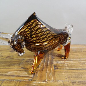 Handcrafted Murano Glass Bull Sculpture A Venetian Masterpiece ...