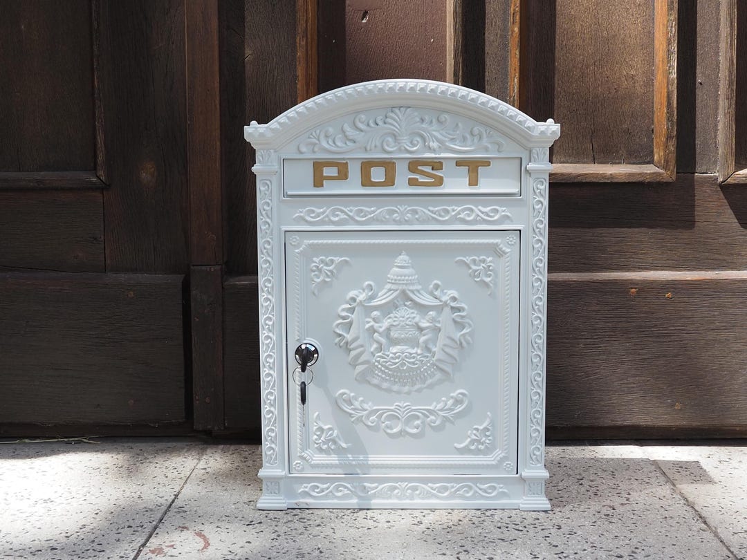 Elegant Antique English Wall Mailbox - Nostalgic Home Accent for ...