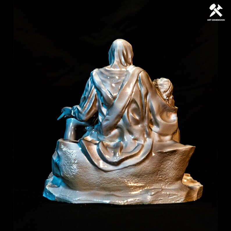 Michelangelo's Pietà. Hand-painted 3D Sculpture. Marble or Bronze. - Etsy