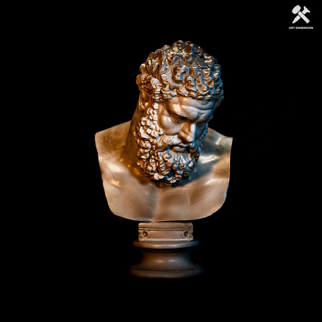 Bust of Hercules by Farnese - Etsy