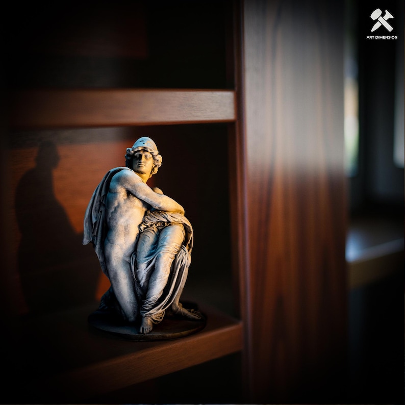 Mars and Venus. Sculpture by Johan Tobias Sergel. Hand-painted 3D Art ...