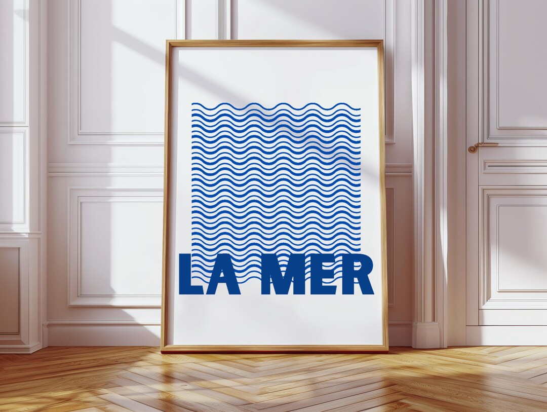 LA MER Poster,poster Für Flur, Wohnzimmer,büros,ofiziel.la Mer Poster ...