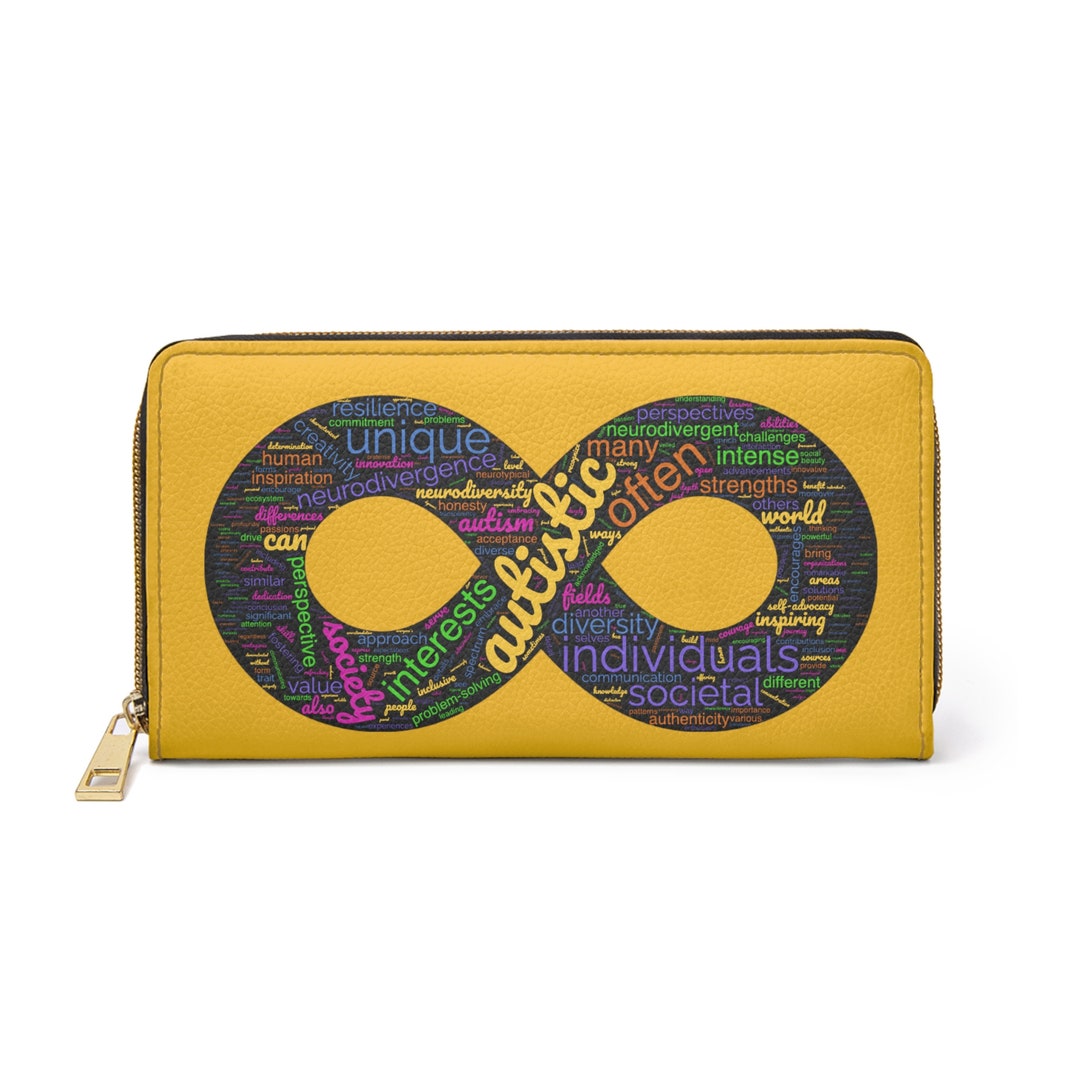 Infinity Strengths Wallet - Yellow. Autism Acceptance, Disability ...