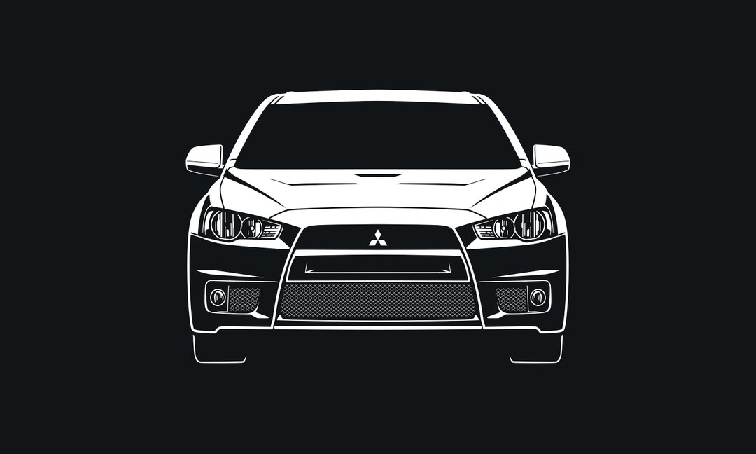 Lancer EVO X Dxf Clipart Vector Clip Art Graphics Image Cut - Etsy