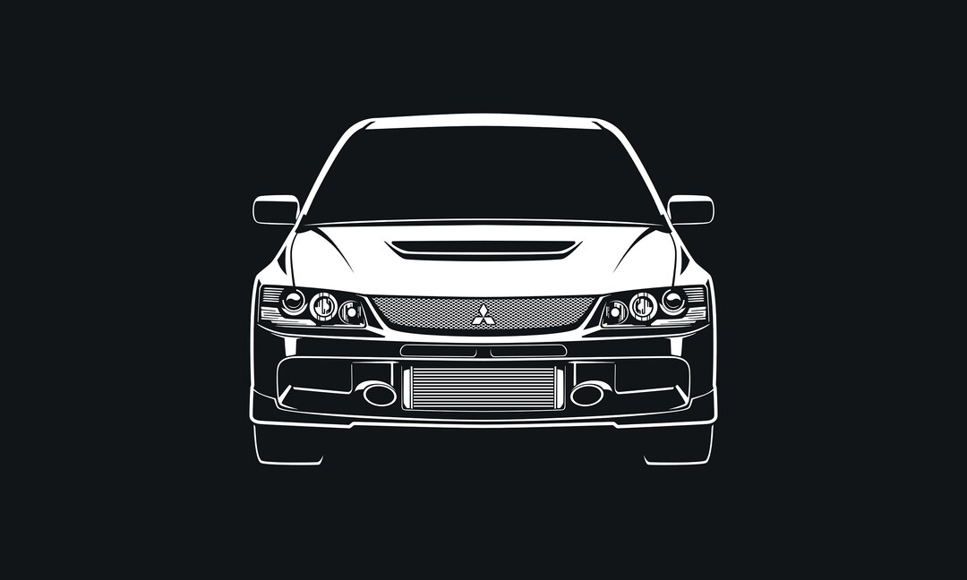 Lancer EVO IX Dxf Clipart Vector Clip Art Graphics Image Cut - Etsy