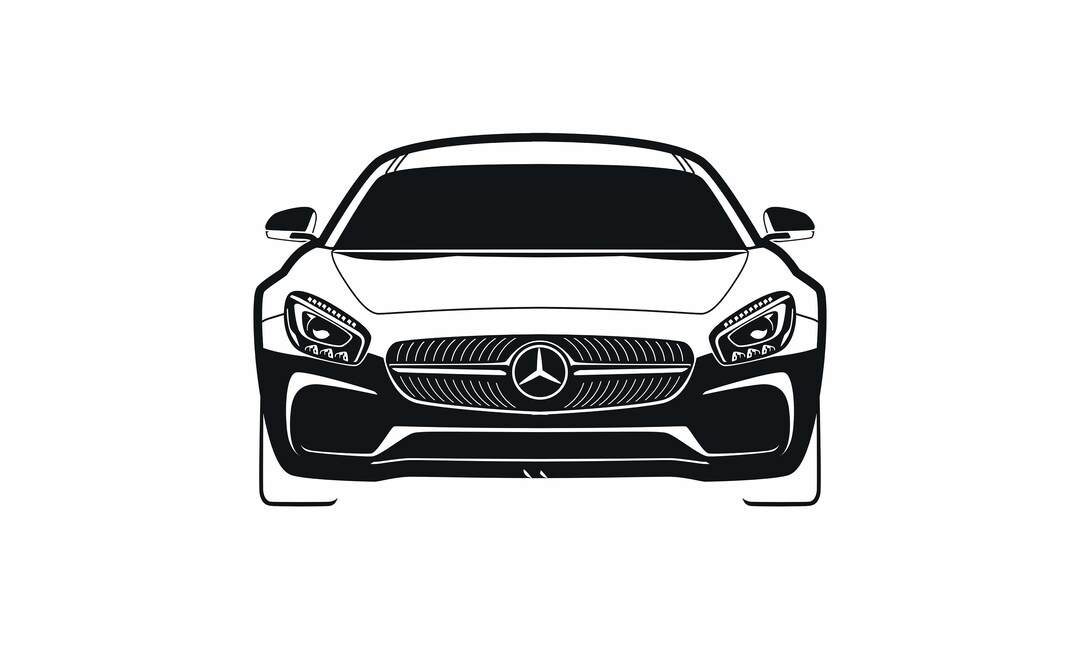 SLS AMG Coupe 2019 Dxf Clipart Vector Clip Art Graphics Image - Etsy