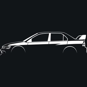 Lancer EVO IX Dxf Clipart Vector Clip Art Graphics Image Cut - Etsy