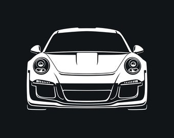 911 GT3 RS 992 Silhouette Vector File - Etsy UK