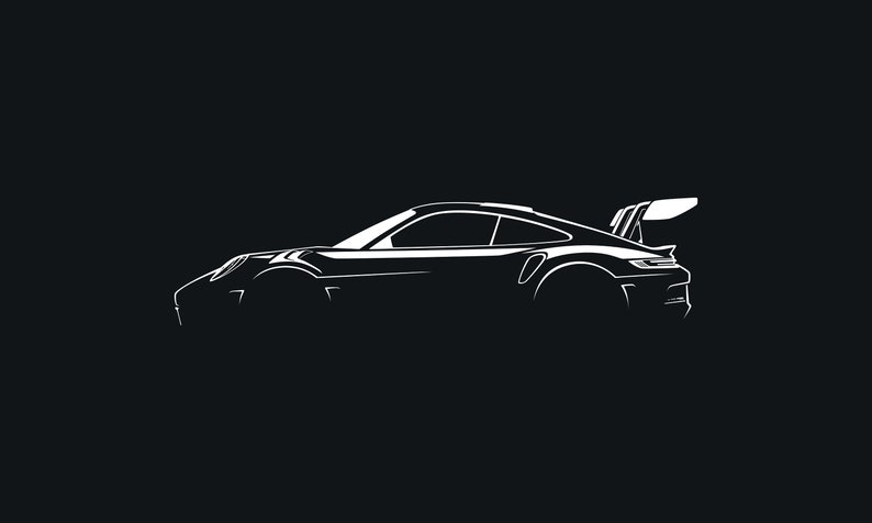 911 GT3 RS 2023 Dxf Clipart Vector Clip Art Graphics Image Cut - Etsy ...