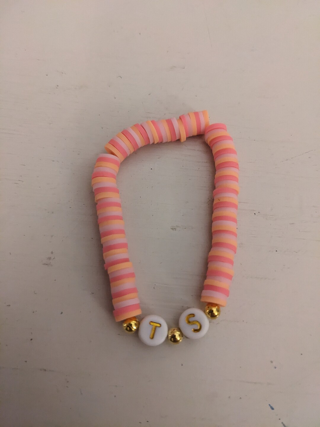 Cute Pink Taylor Swift Themed Clay Bead Bracelet - Etsy