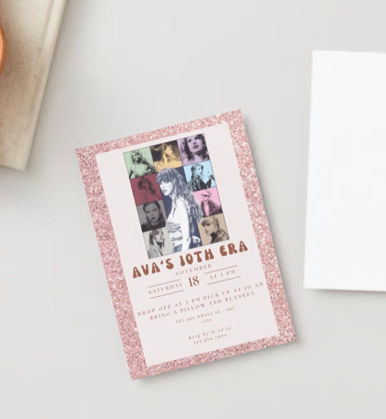 Birthday Era Taylor Swift Invitation - Etsy Canada
