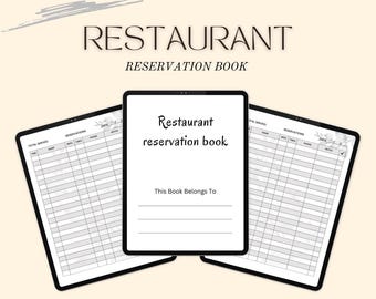 Printable Restaurant Reservation List, Table Reservation Form ...