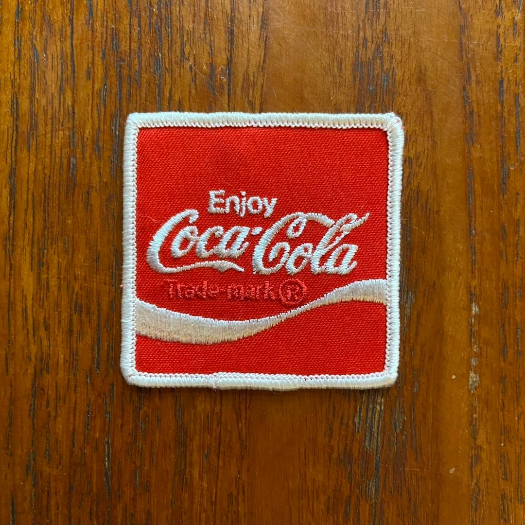 Vintage 80s USA Patch Coca Cola Coke Promotional Embroidered Sew on ...