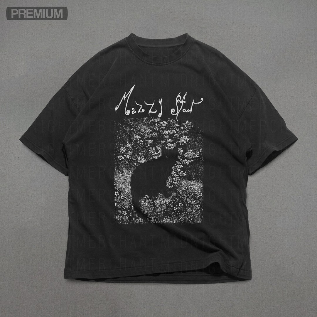 Mazzy Star Cat Shirt, Comfort Colors Premium Cotton Shirt, Mazzy Star ...